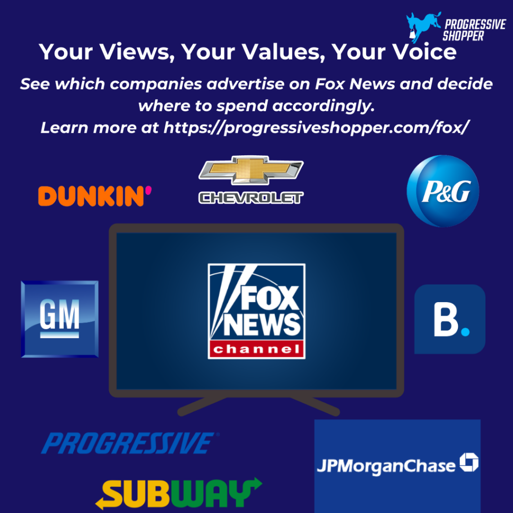 Fox News Advertising Score Card – Progressive Shopper